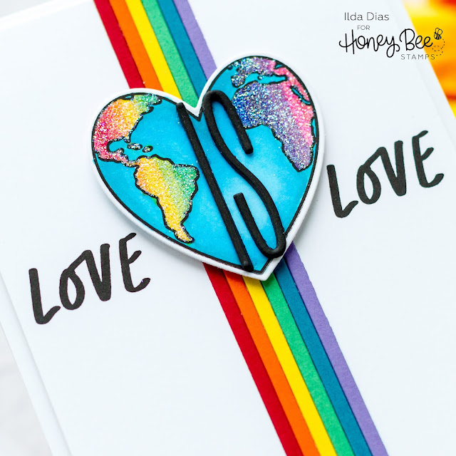 I Love Doing All Things Crafty: Love is Love Rainbow Pride Card | Honey ...