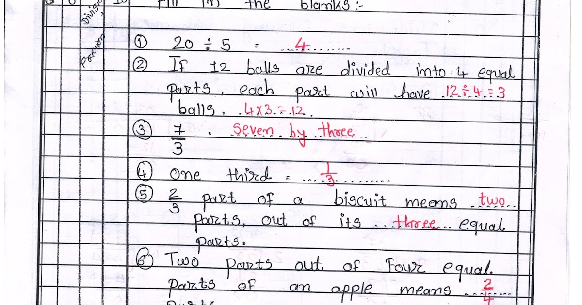 3rd Std. Unit Test Paper - Maths