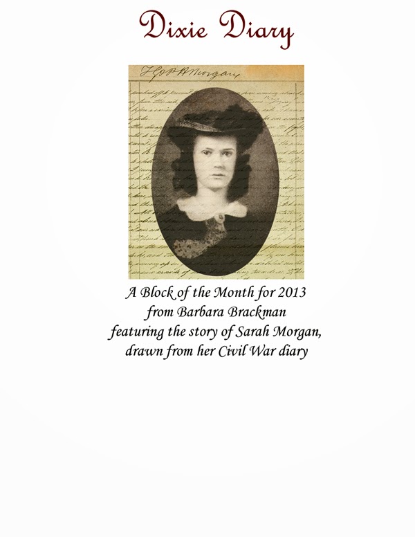 Civil War Quilts Dixie Diary Label