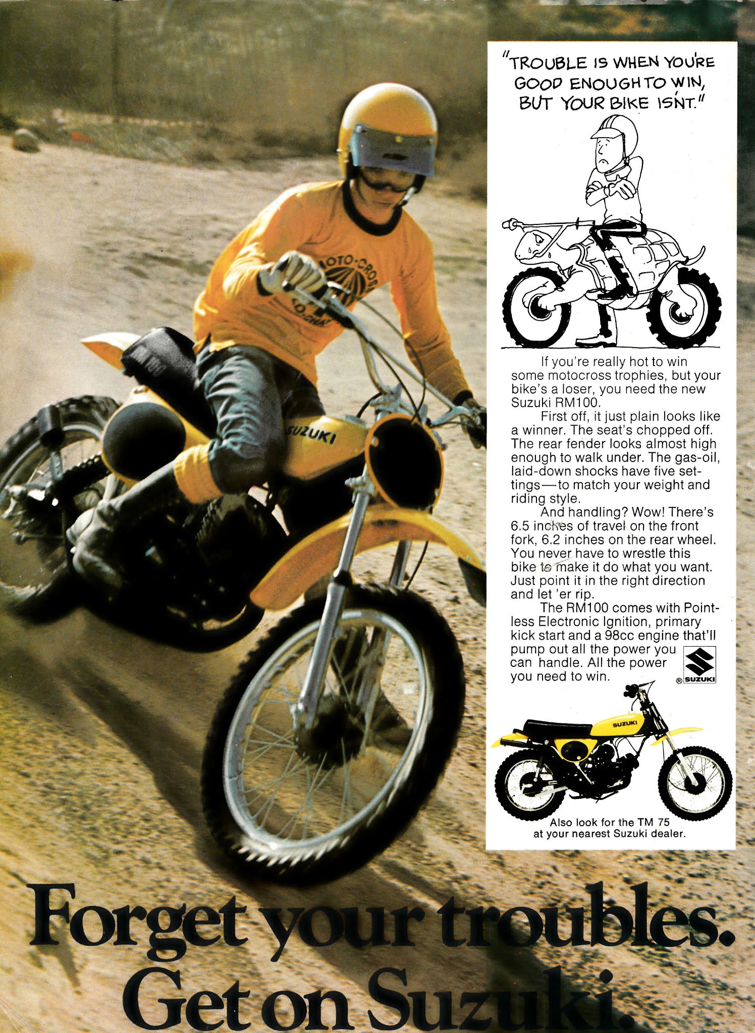 Progress is fine, but it's gone on for too long.: Suzuki RM100