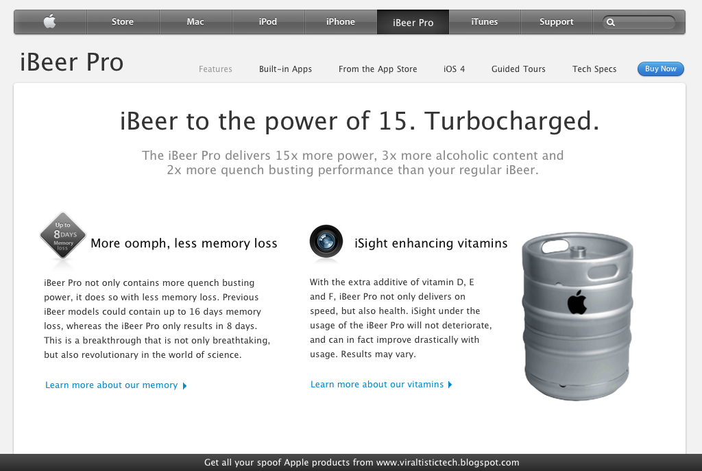Viraltistic Technology: iBeer Pro: iBeer to the power of 15. Turbcharged.