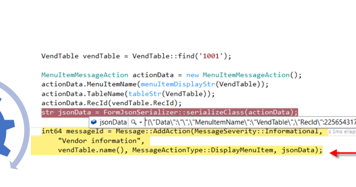 D365 Fando Action Message Latest Feature Microsoft Dynamics Ax Technical