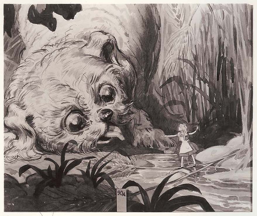 Vintage Disney Alice in Wonderland: David Hall Story Art Stills - Alice ...