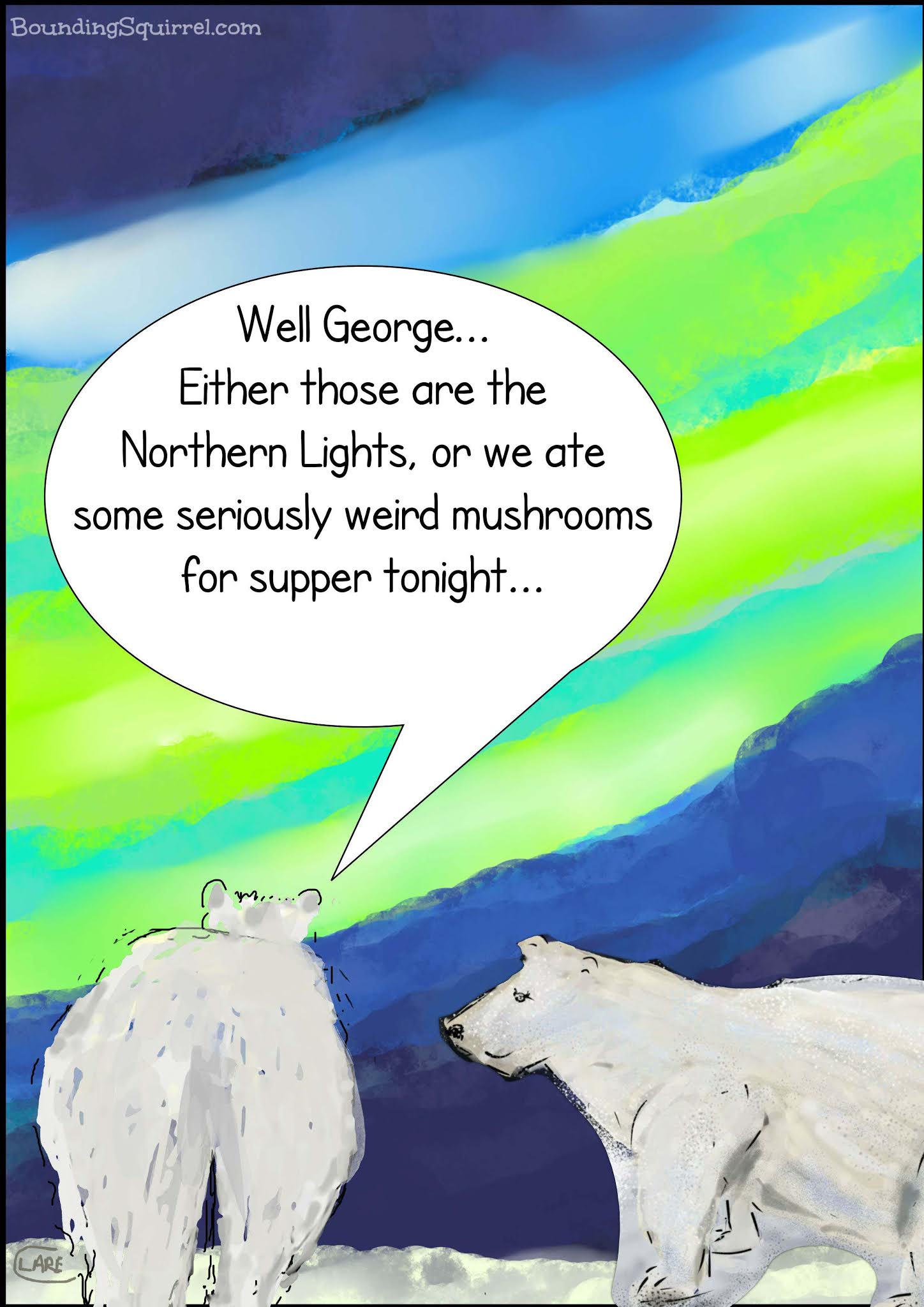 BoundingSquirrel-Watercolour Art by Clare Walker: Day 39: Polar Bears ...