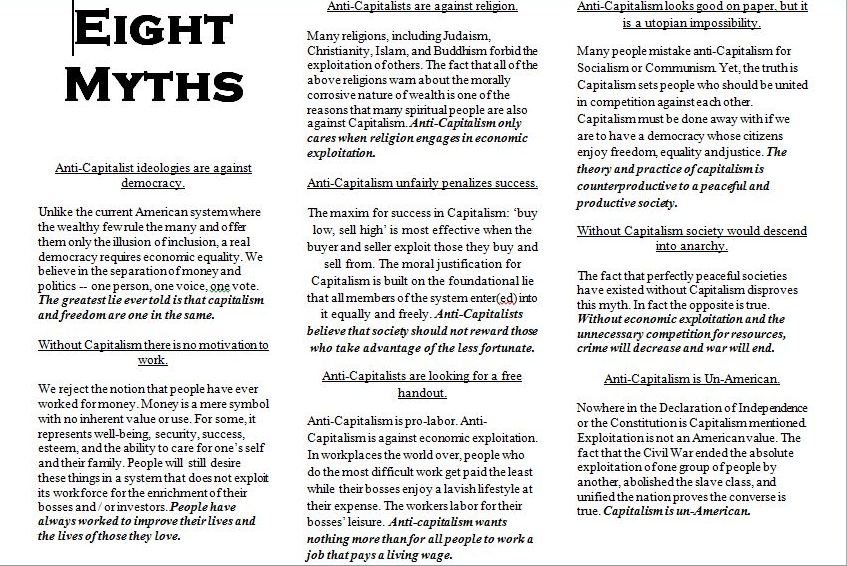Marxist Student Union: The myth-buster pamphlet created by the Occupy ...