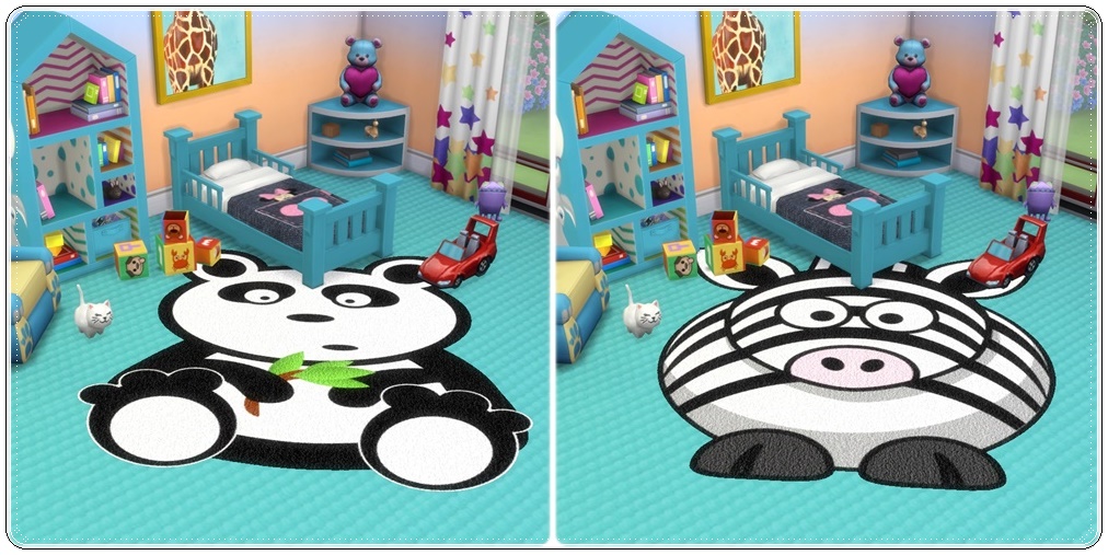 Annett's Sims 4 Welt: Toddlers Rugs "Animals"
