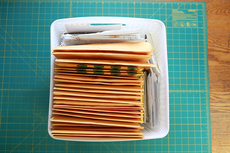 In Color Order: How to Organize Paper Sewing Patterns