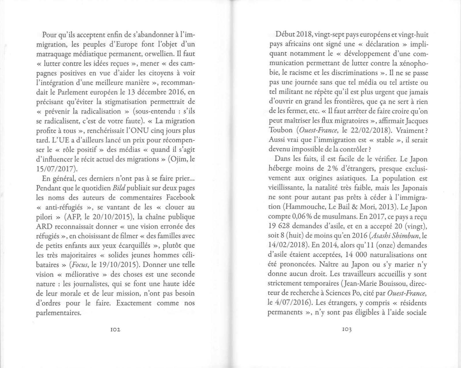 école : références: Laurent Obertone, La France interdite (2018)