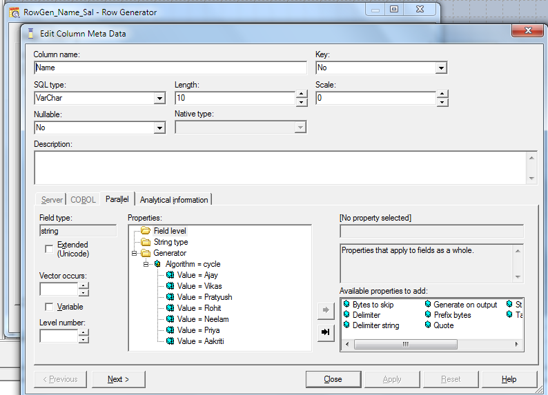 Nuts & Bolts of DataStage: Dummy Data Generation using Row Generator in ...