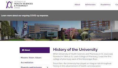 College History Garden: St. Louis College of Pharmacy Changes Name