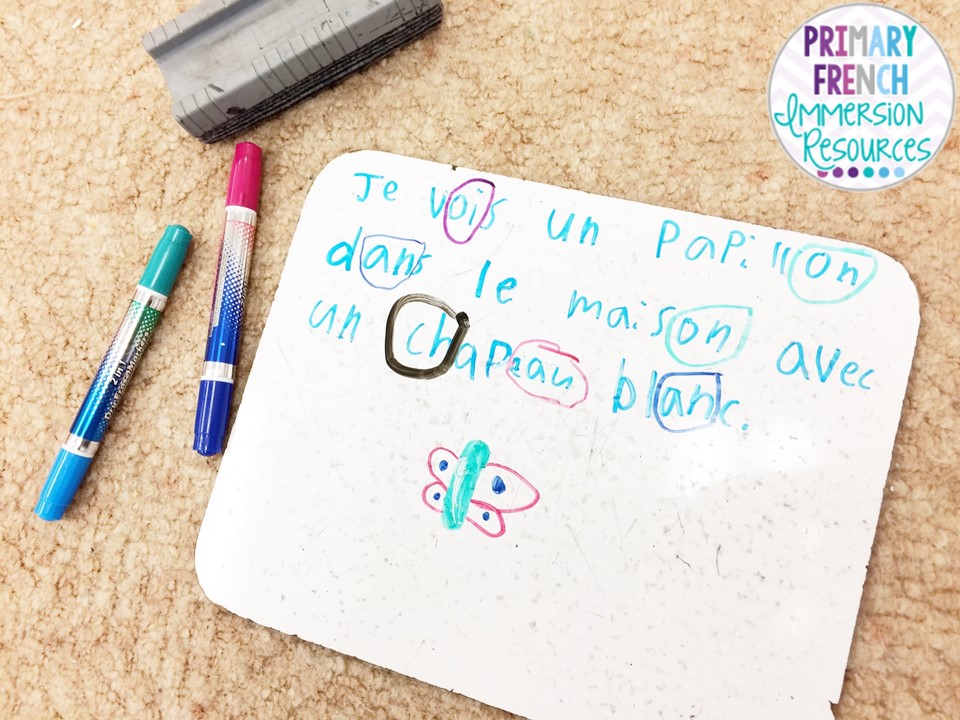 Practicing telling/writing stories - Primary French Immersion Resources