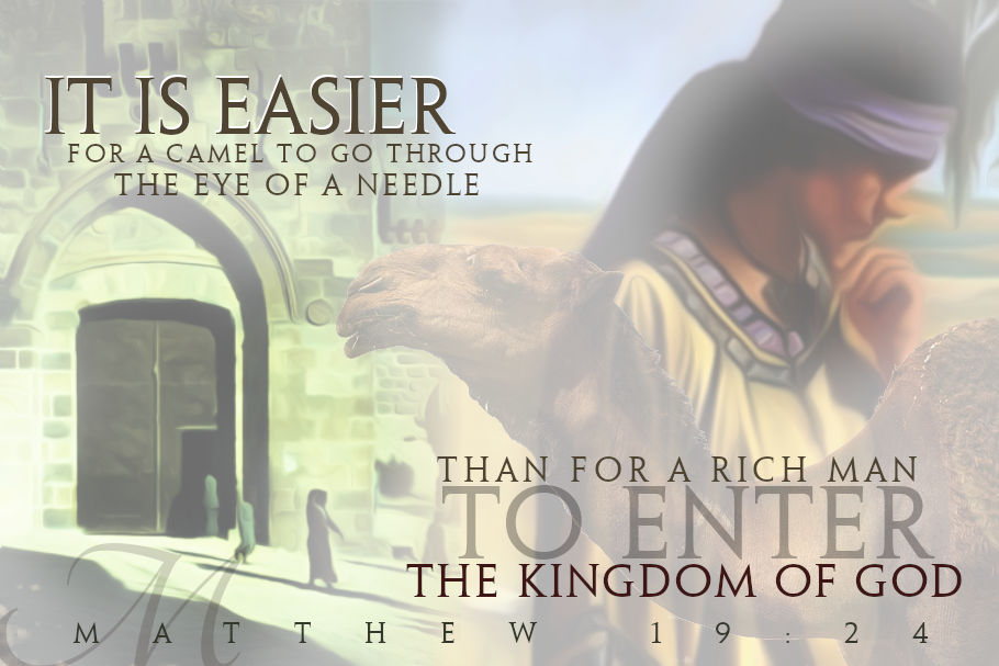 Whitestone Christian Fellowship: THE EYE OF THE NEEDLE