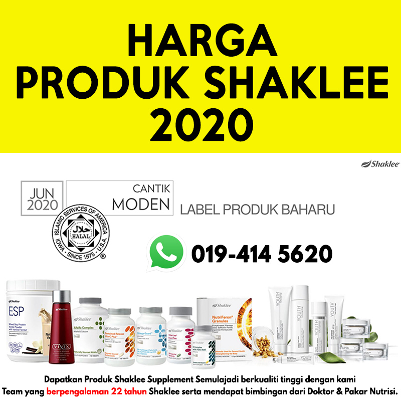 Senarai Harga Produk Shaklee 2023 dan Shaklee Price List Terkini