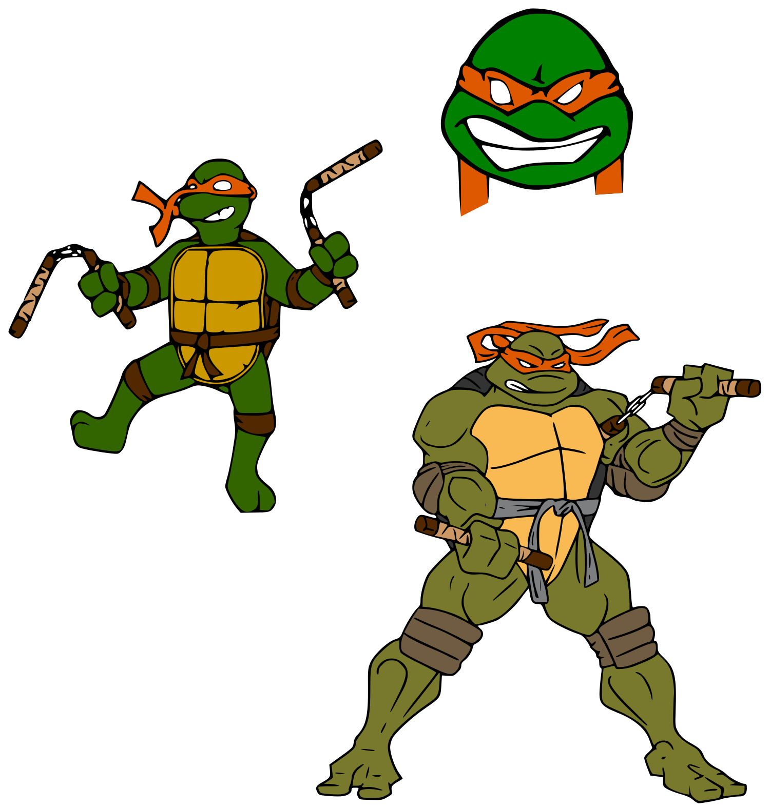 Teenage Mutant Ninja Turtles Michelangelo Cartoon