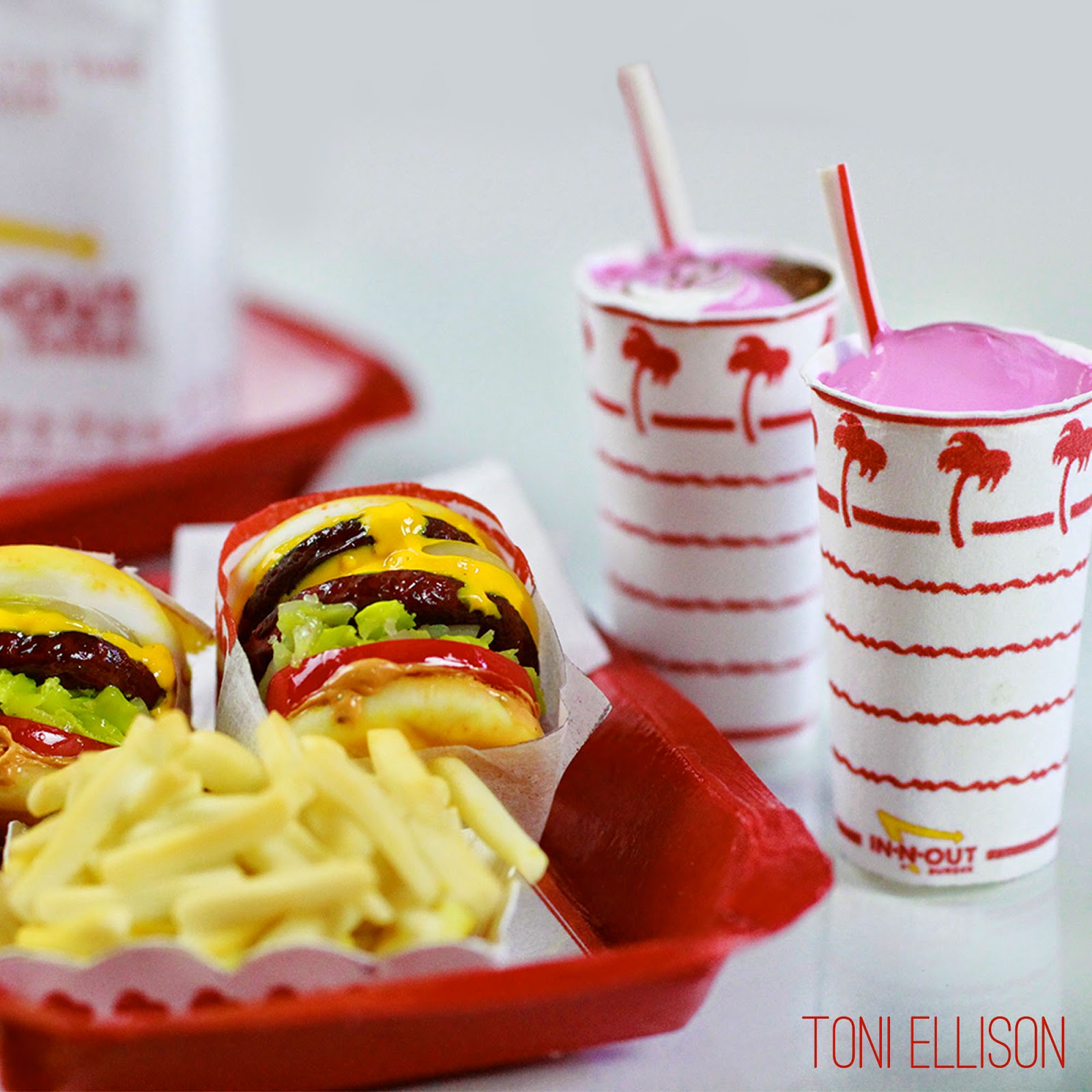 Toni Ellison: In N Out in Miniature - Double Double, Cheeseburger ...