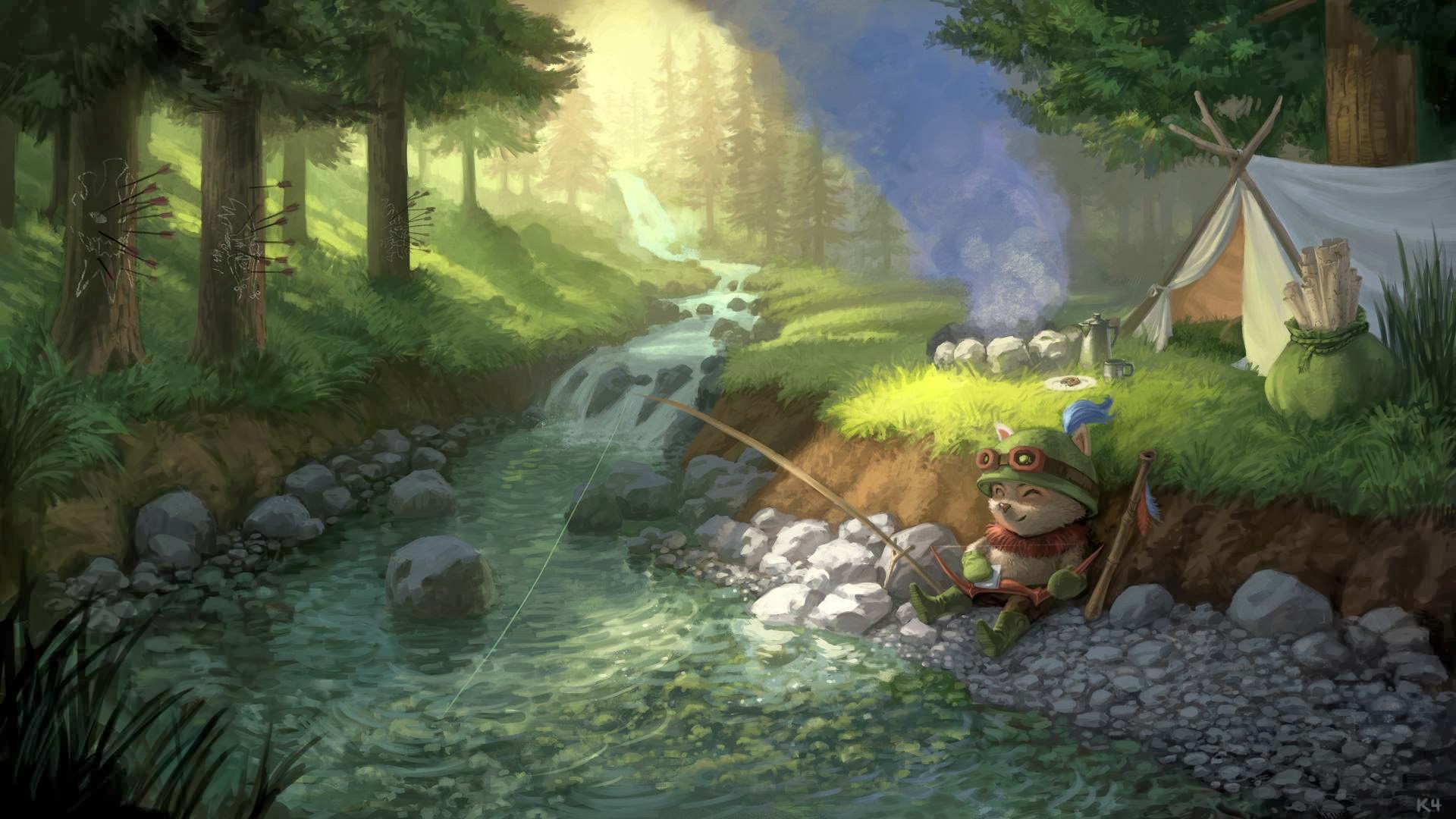 Teemo LoL Art 1920x1080 3u Wallpaper HD