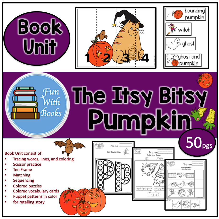 THE ITSY BITSY PUMPKIN BOOK UNIT ~ Book Units by Lynn