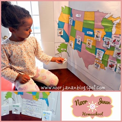 Noor Janan Homeschool: US State Notebook