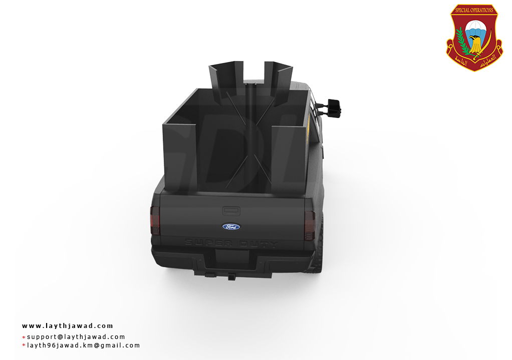 Ford F350 Iraqi SWAT Vehicle 3D Model | Layth Jawad