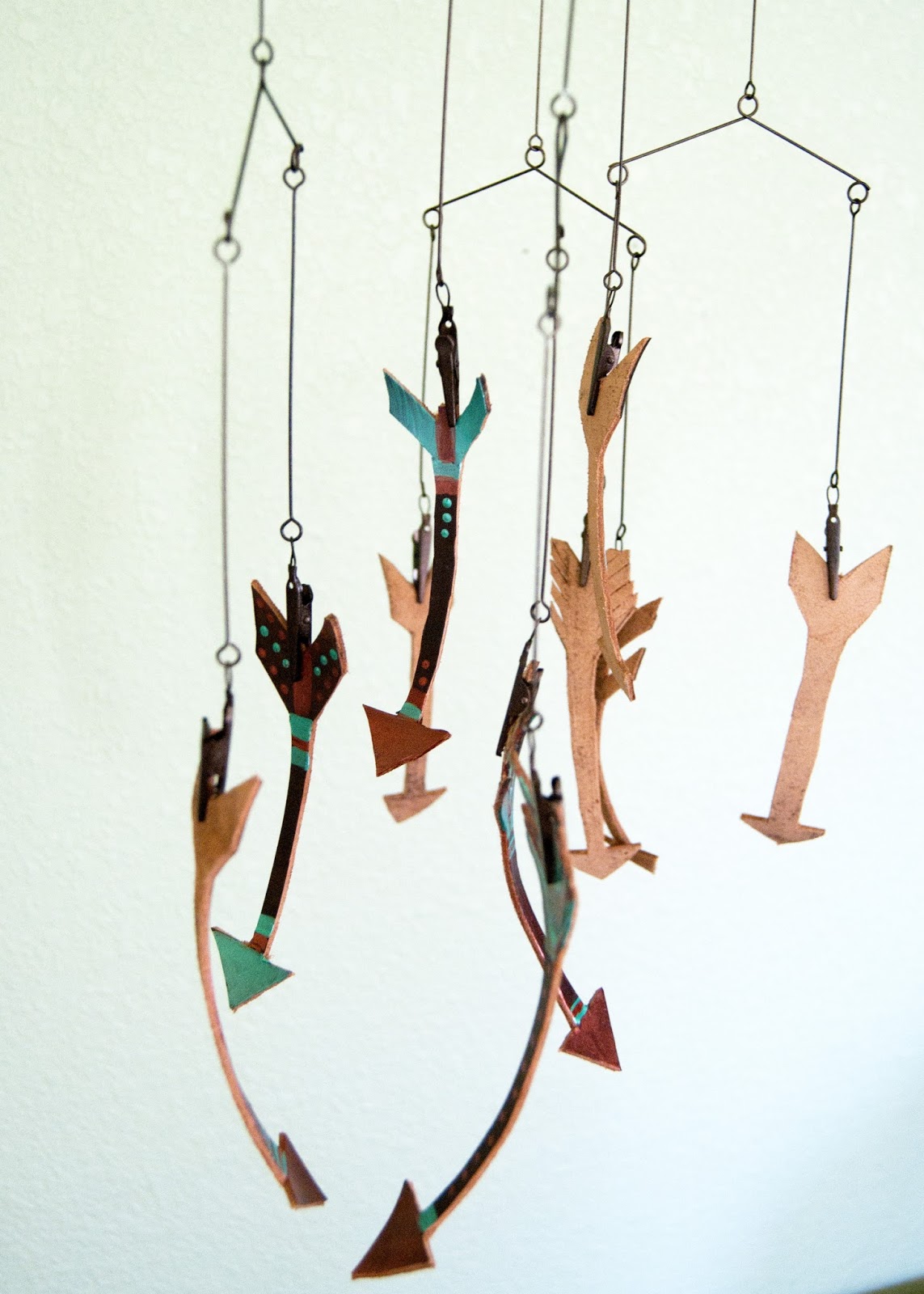 DIY Leather Arrow Mobile | Averie Lane: DIY Leather Arrow Mobile
