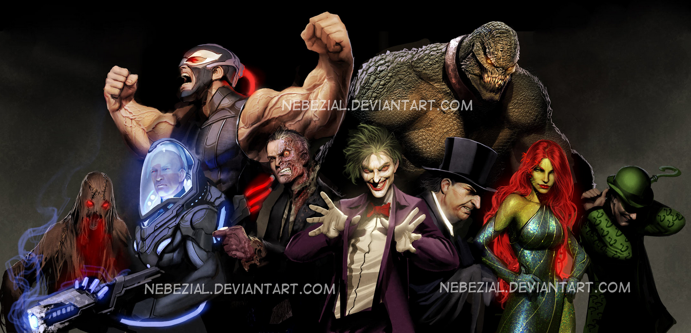 Arcade e Comic: Super arte com os inimigos do Batman