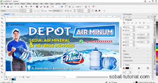 Desain Spanduk Depot Air Isi Ulang CDR (CorelDraw) - Sobat-Tutorial