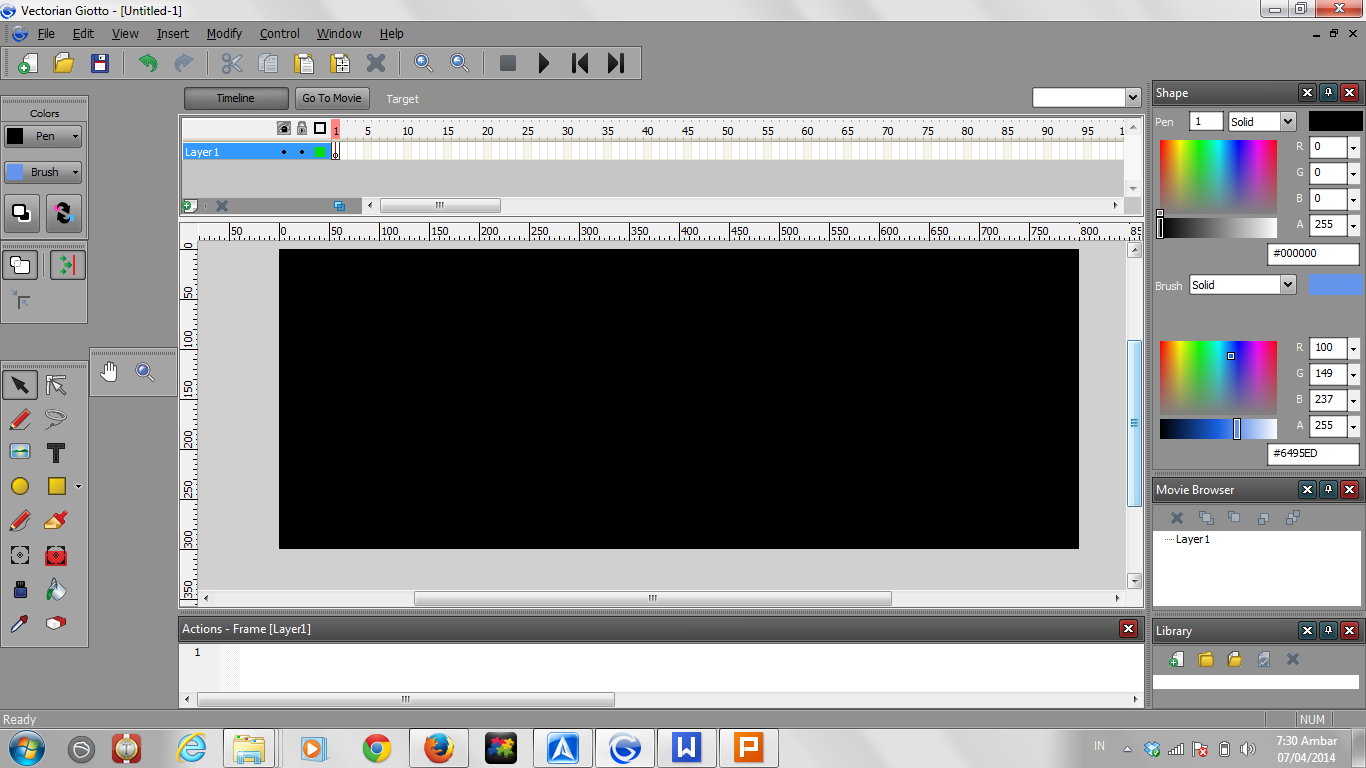 Tutorial Animasi Flash : Vectorian Giotto bagian 1 - Cara Seting ONT