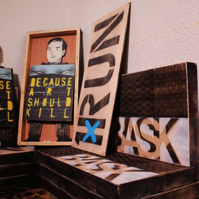 INSIDE THE ROCK POSTER FRAME BLOG: BASK Art Should Kill Protestor