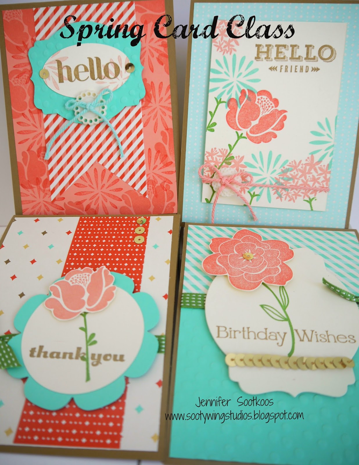 Sootywing Studios: Spring Card Class
