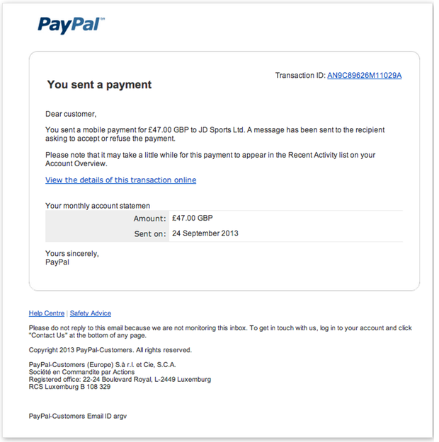 How To Fake Paypal Payment - Invoice Template