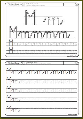 Jugando y aprendiendo juntos: Aprendo a leer y a escribir. La M