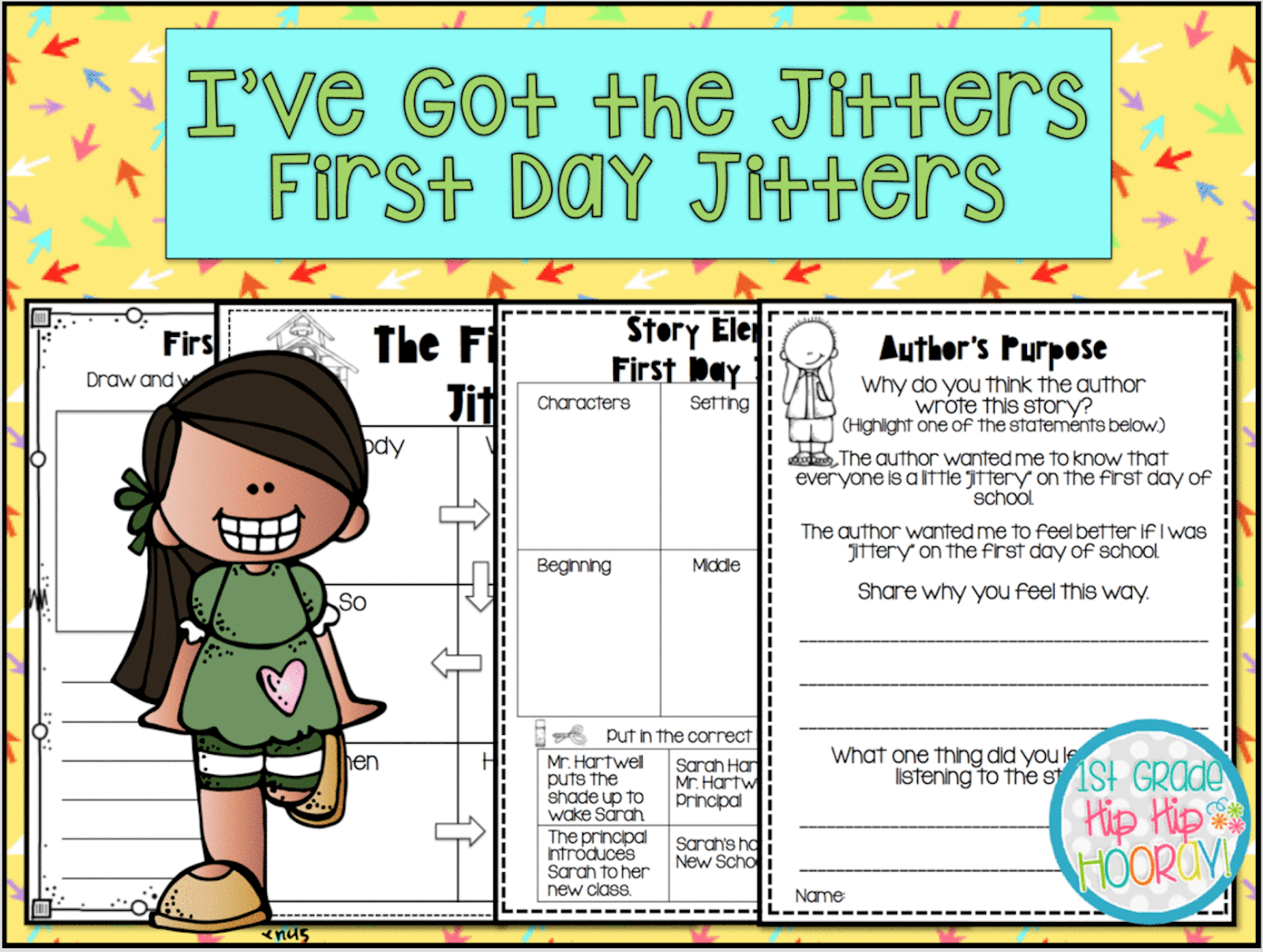 1st Grade Hip Hip Hooray!: First Day Jitters