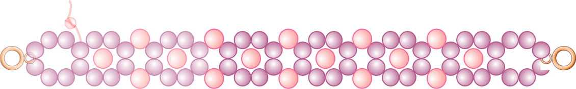 Bead Patterns and Ideas : Daisy Chain Necklace or Bracelet Pattern