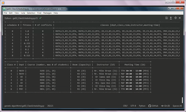 Prototype Project: Class Scheduling w/ Genetic Algorithms and Python
