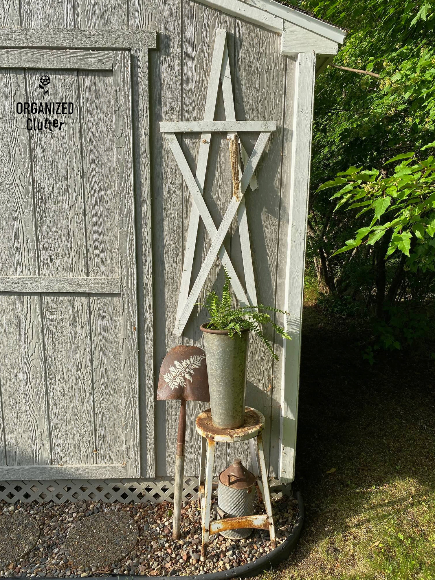 More NEW Galvanized Planters Along The Deck - Organized Clutter