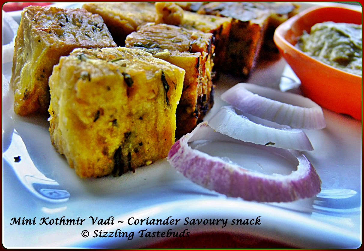 Jabeen's Corner: BONJOUR SERIES # 5 - BAKED MINI KOTHMIR VADI
