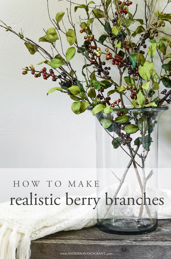 How to Make Realistic DIY Berry Branches | anderson + grant