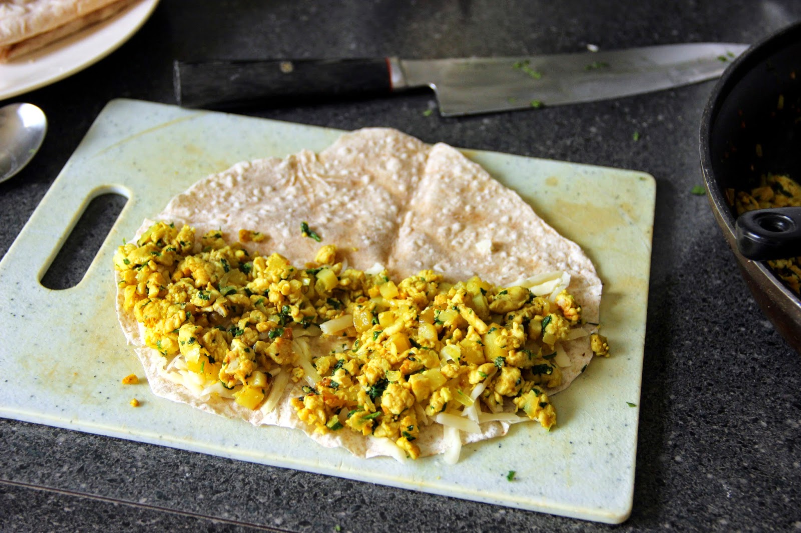 The Owl with the Goblet: Curried Chicken Roti