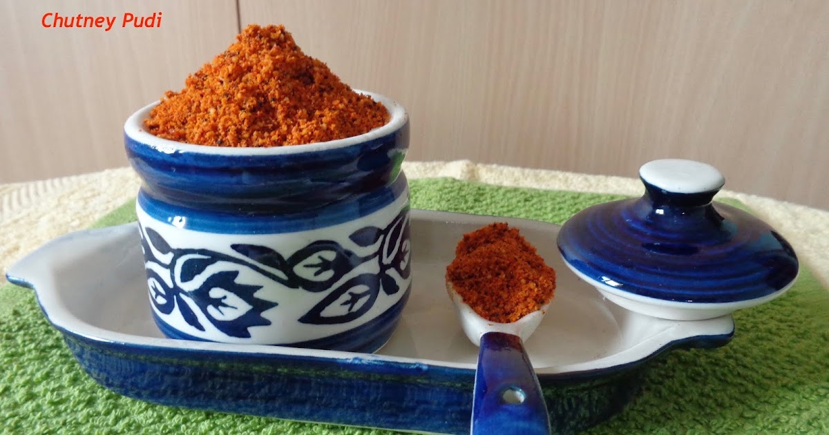 Cooking With Shobana : CHUTNEY PUDI