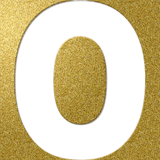 M. Michielin Alphabets: 15 - GOLDEN GLITTER ORNAMENT ALPHABET PNG