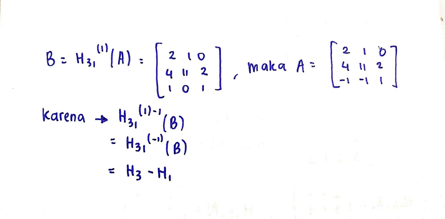 TRANSFORMASI ELEMENTER & DETERMINAN