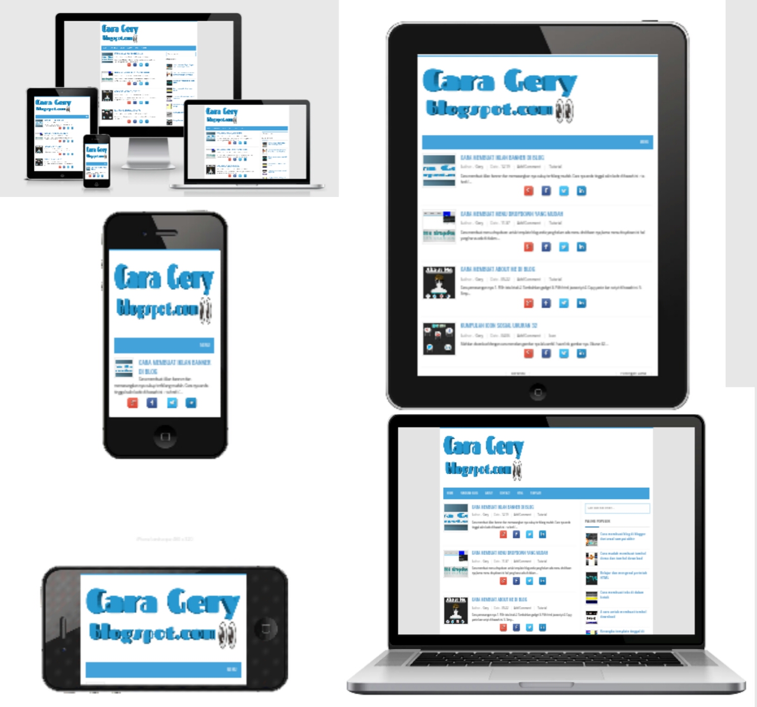 Mobile friendly template blogger responsive ~ Seo Gery