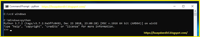 Cara menjalankan Python di CMD Windows ( Windows 7,8,dan 10)