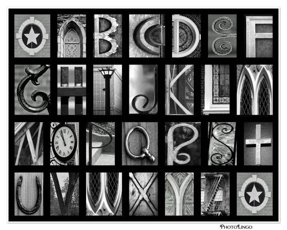 Letters Made Out Of Objects ~ Thankyou Letter