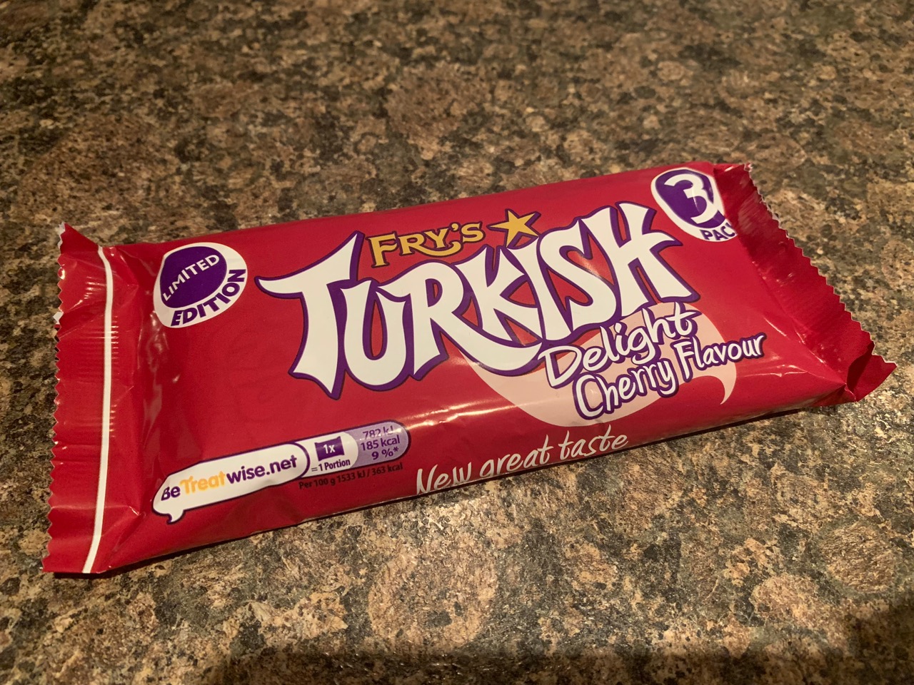 FOODSTUFF FINDS: Fry's Turkish Delight - Cherry (Iceland) By @Cinabar