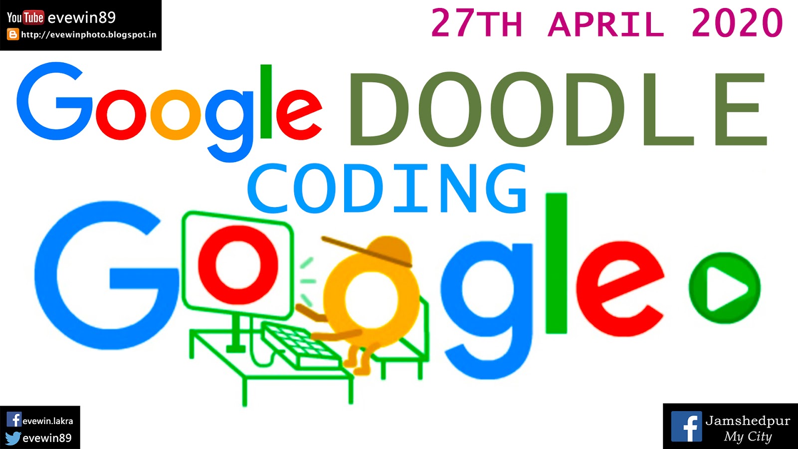 Evewin Photo: GOOGLE - DOODLE - CODING - DAY - 27TH APRIL 2020 ...