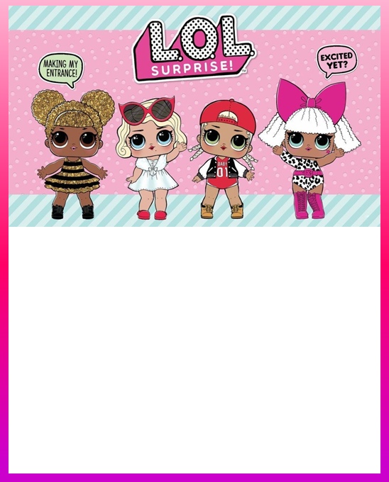 Kits imprimibles gratis : Invitaciones LOL surprise
