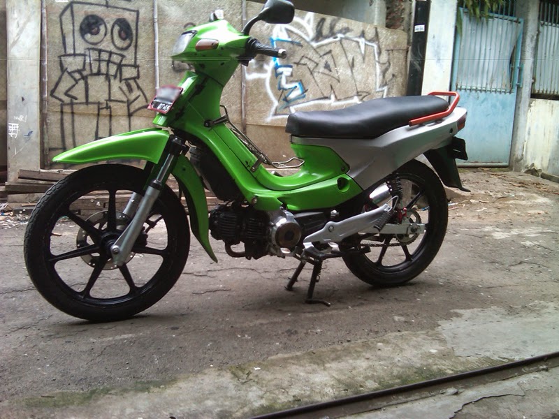 Modifikasi Motor Kawasaki Kaze R Keren Terbaru - Otomotiva