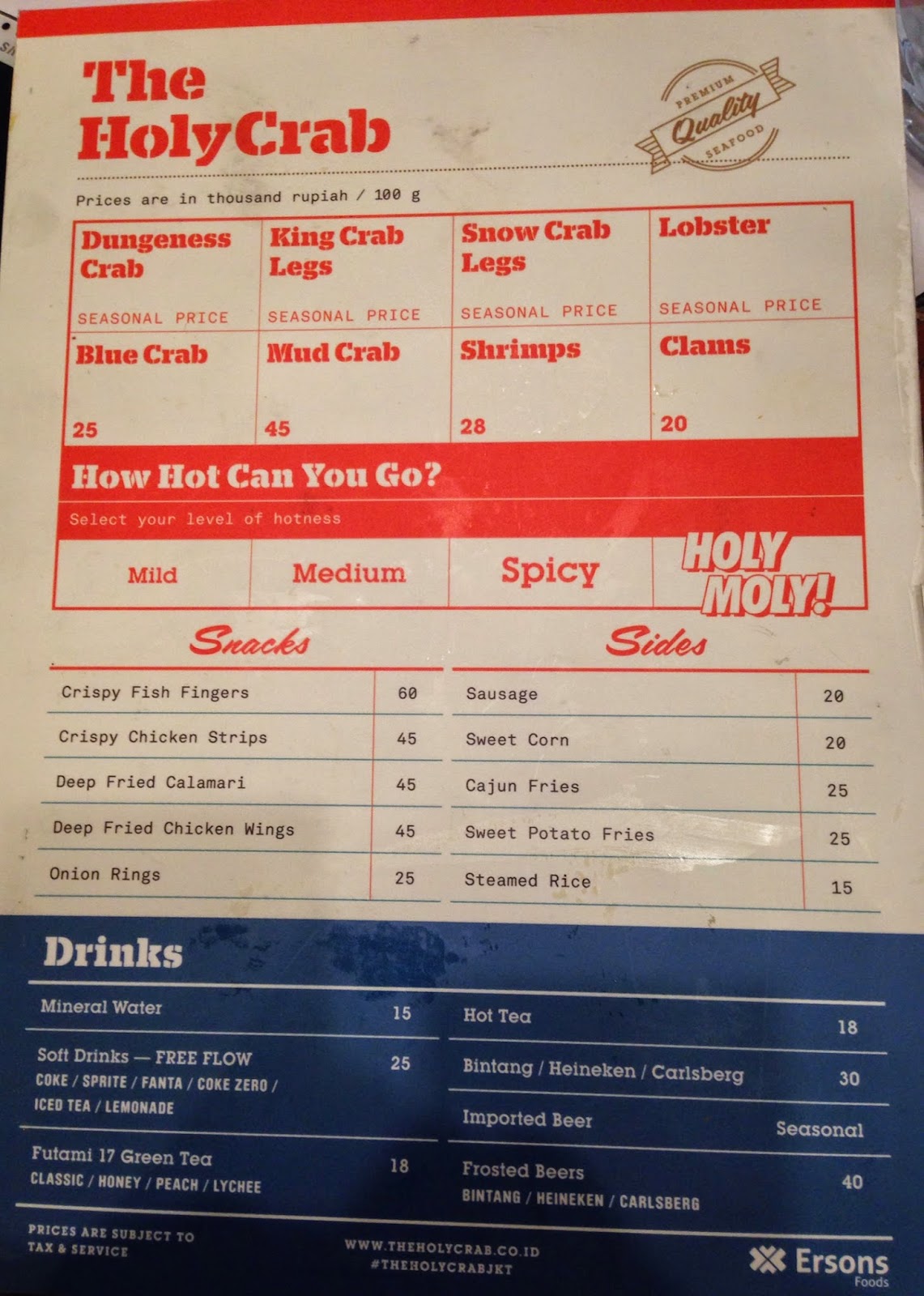 Try This Menu !!!: The Holy Crab