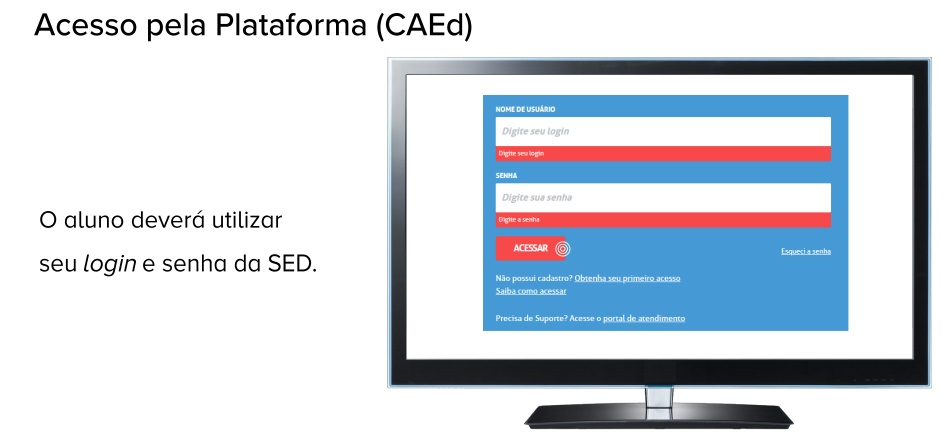 E.E Profª Elvira Silva: Como Acessar a Plataforma CAED - Passo a Passo